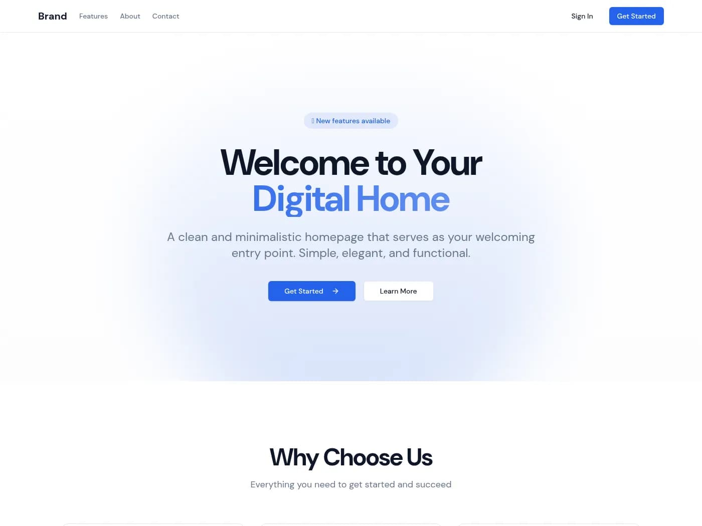 Basic Homepage