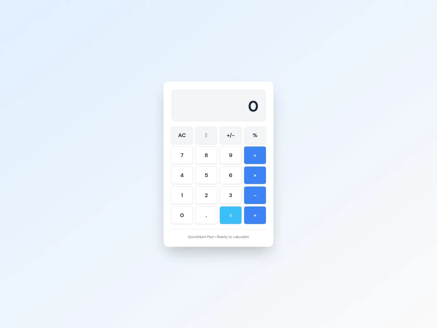 QuickNum Pad