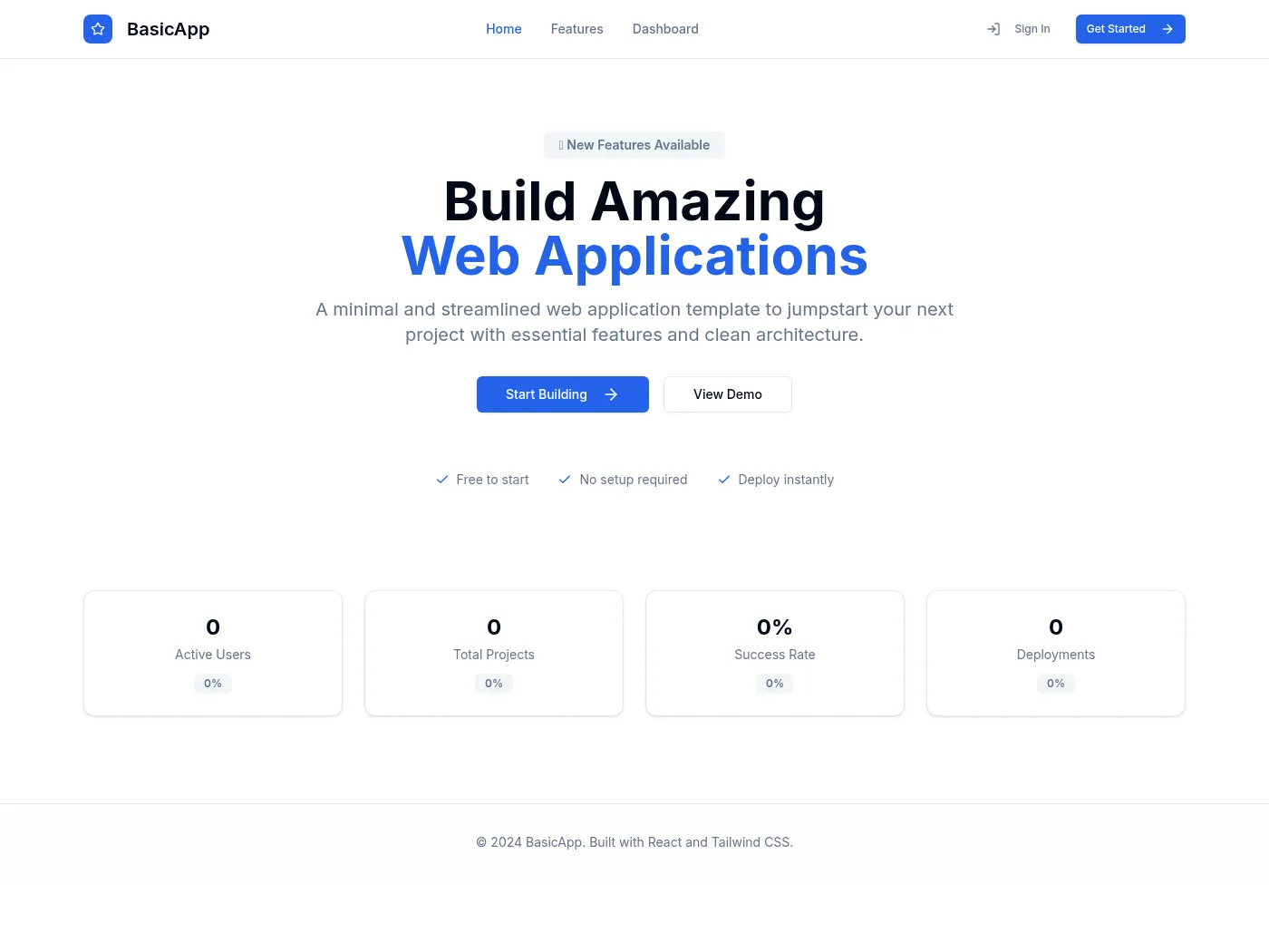 Basic Web App Starter