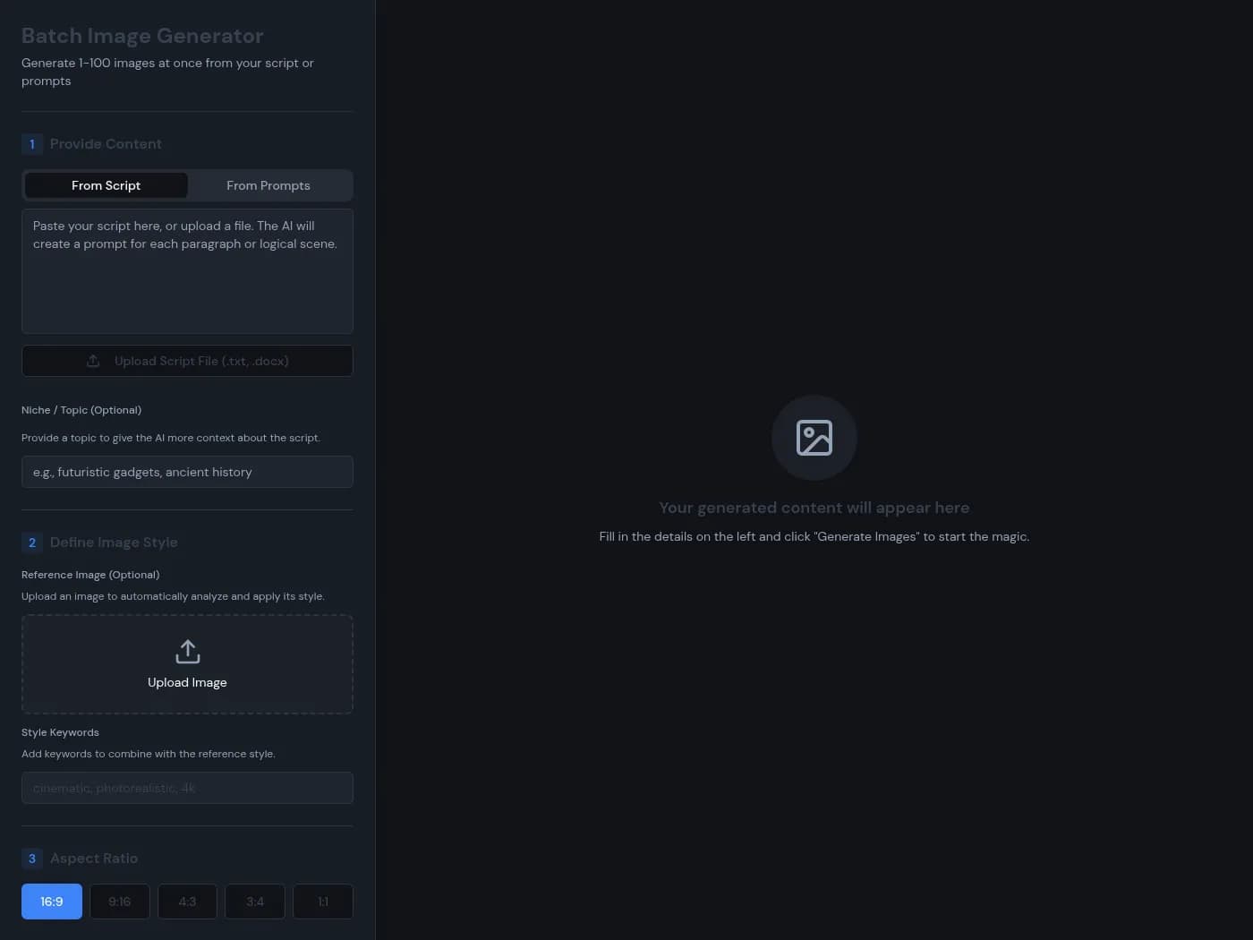 Batch Image Generation Tool
