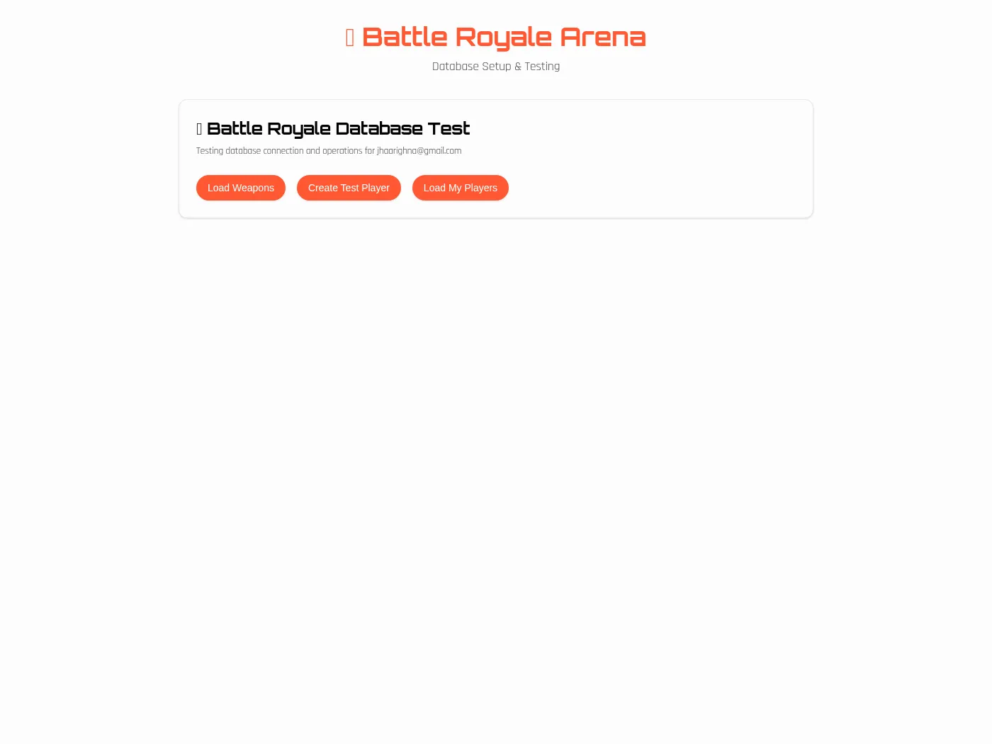 Battle Royale Arena
