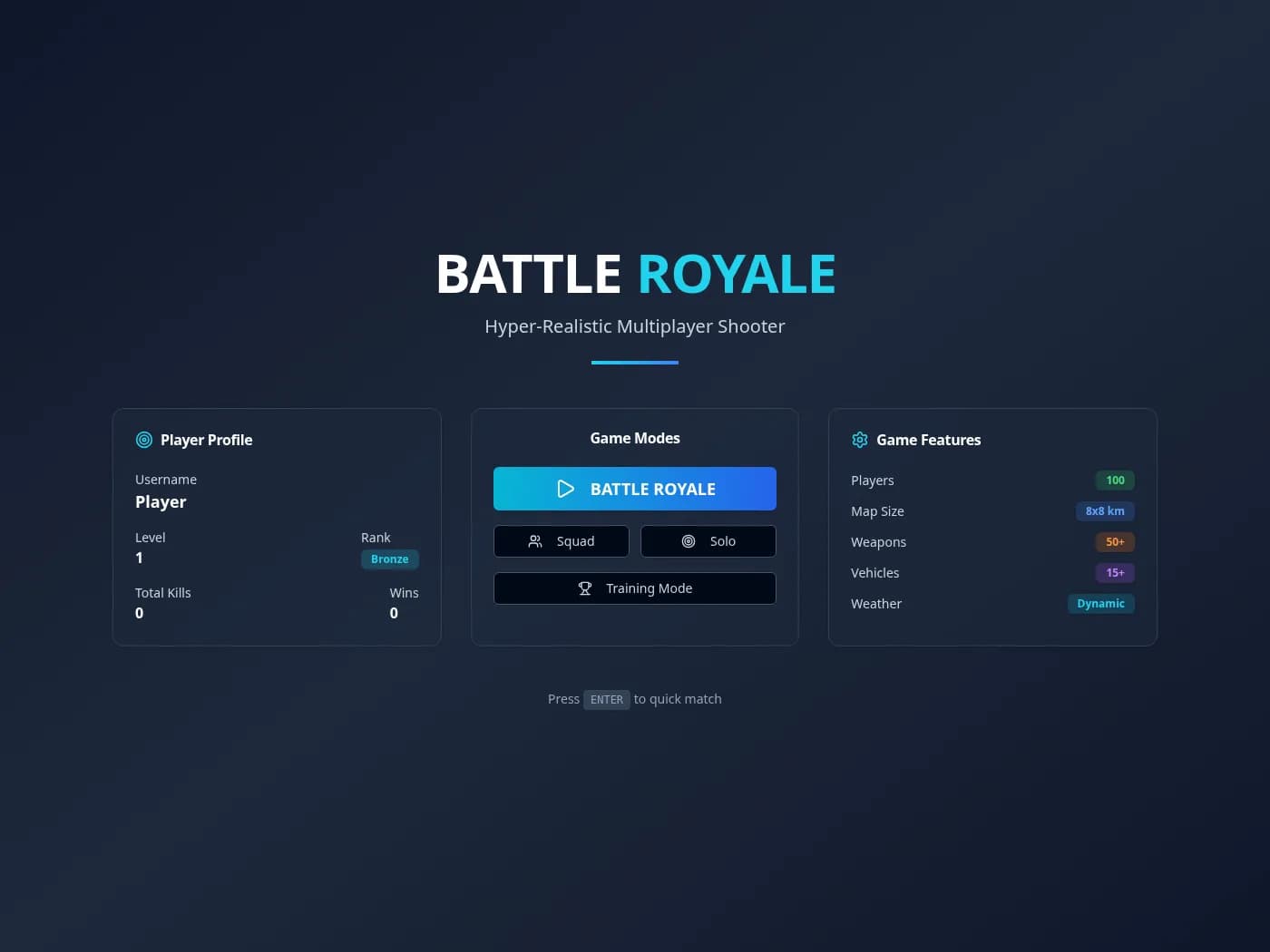 Battle Royale FPS: Hyper-Realistic Multiplayer Shooter