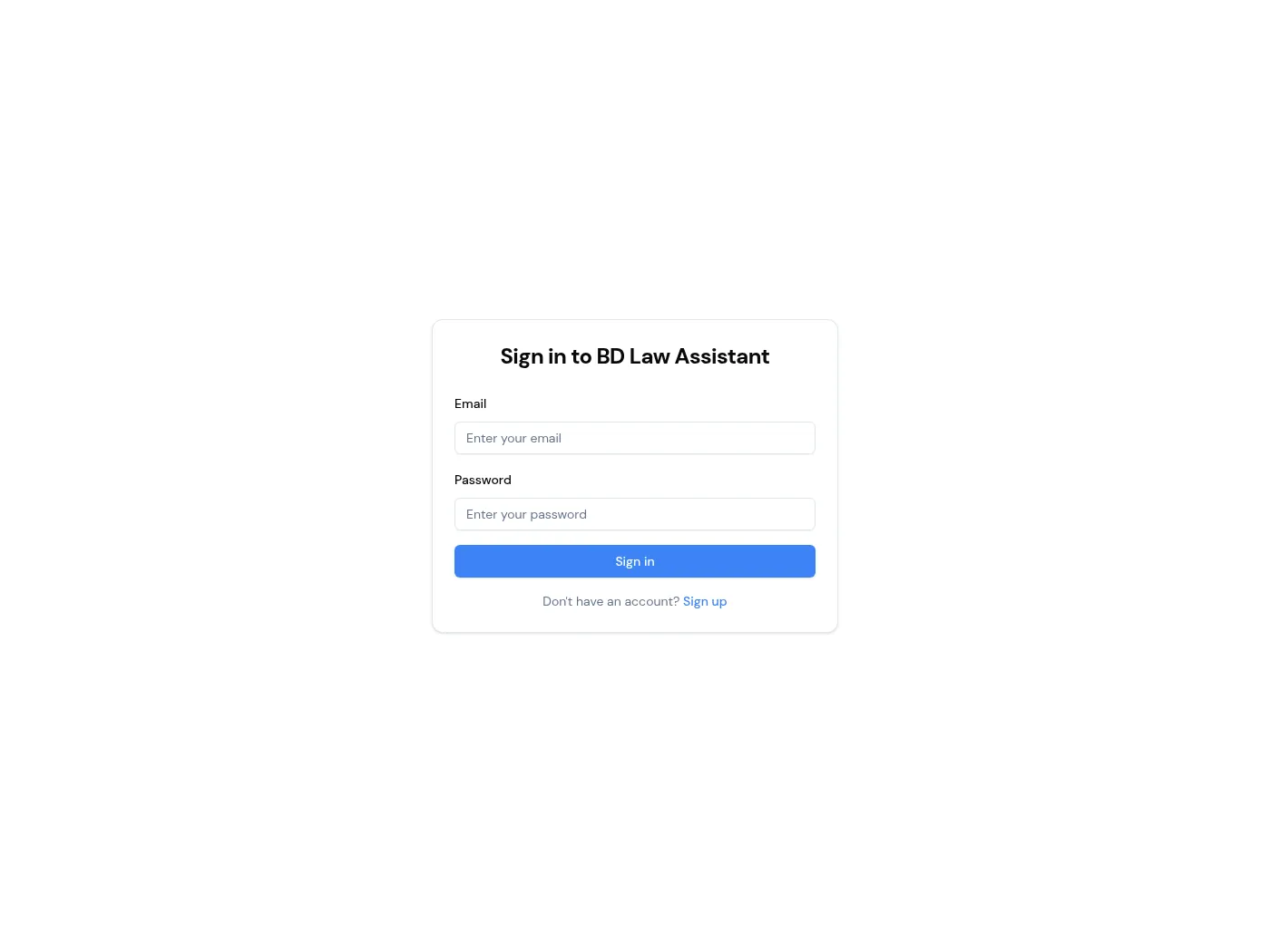 Bangladesh Law Assistant Web Portal