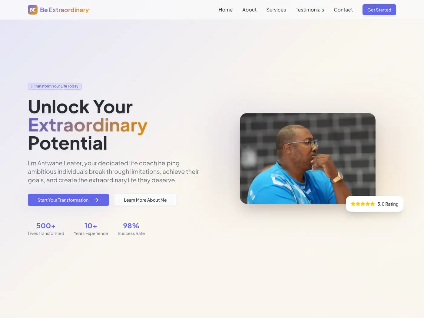 Be Extraordinary Personal Branding Site