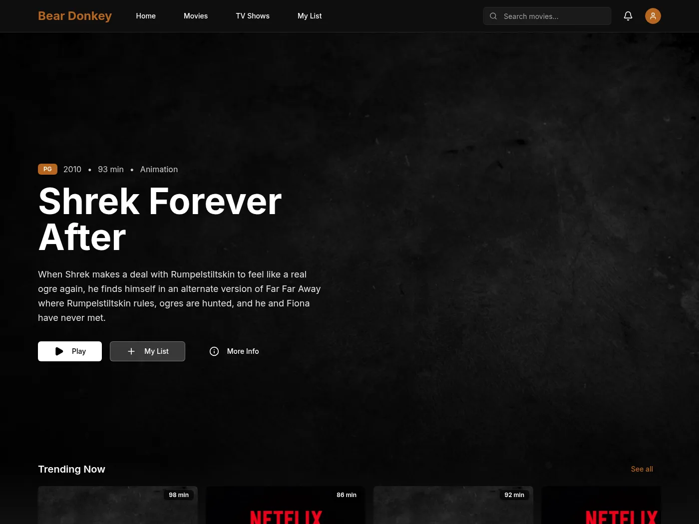 Bear Donkey Streaming Service