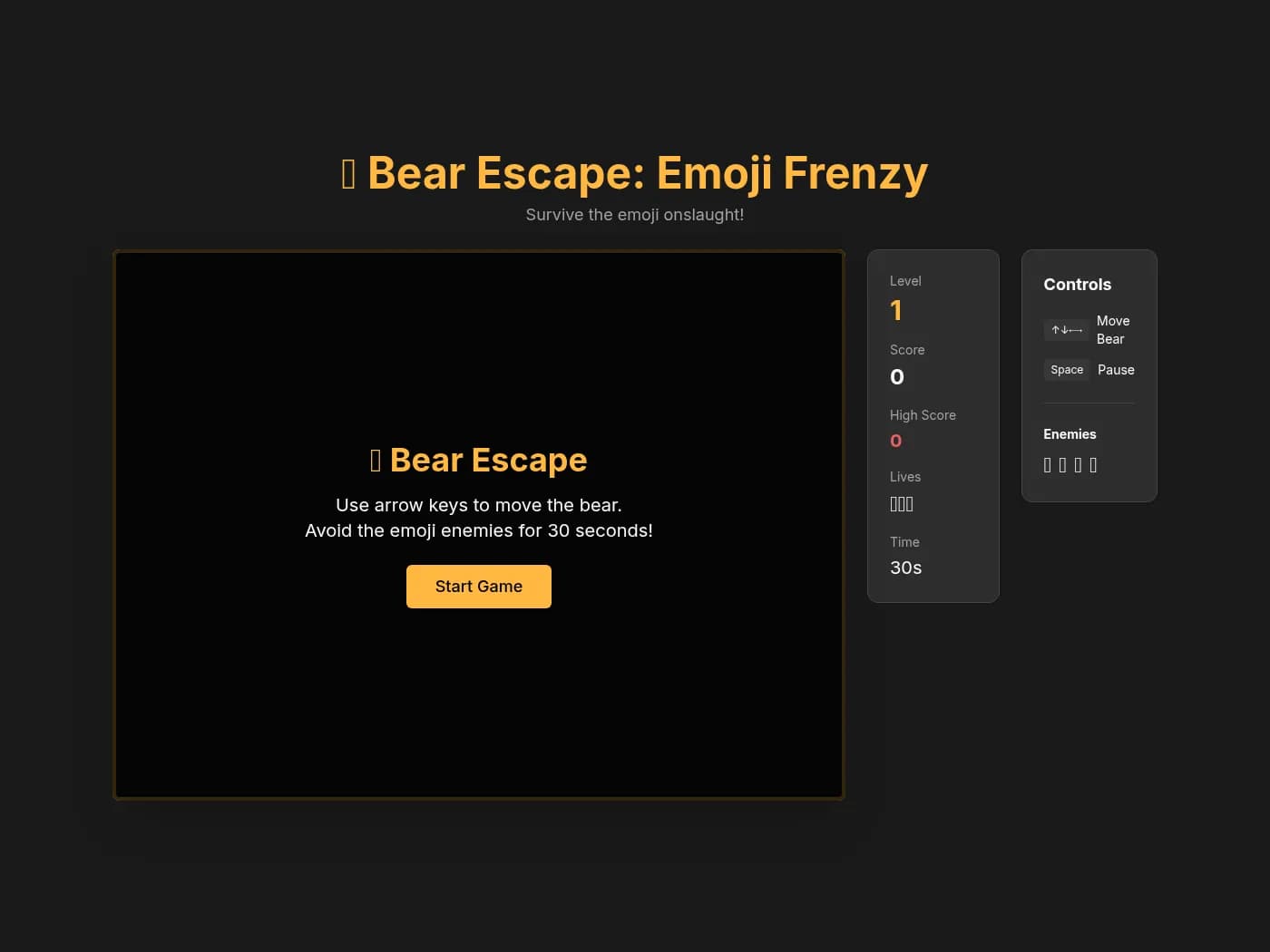 Bear Escape Game - JT