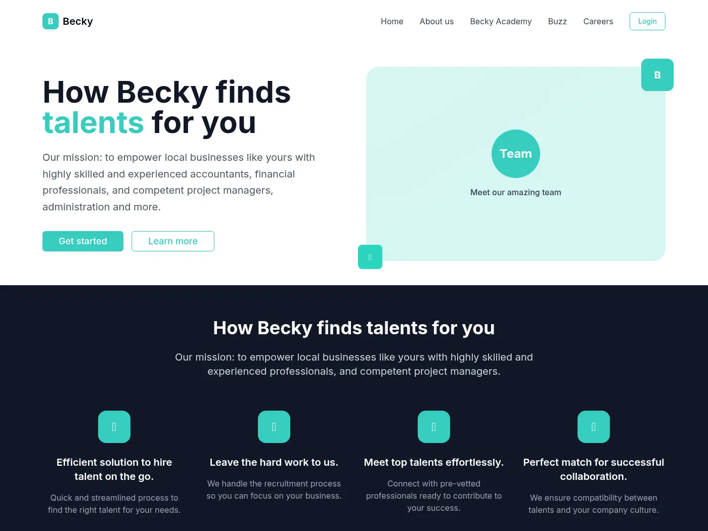 Becky Works Website Clone