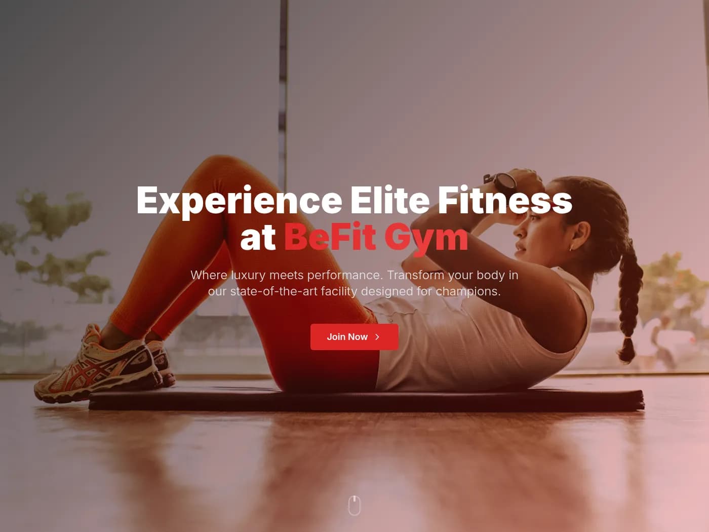 BeFit Gym: Luxurious Fitness Club Website Experience