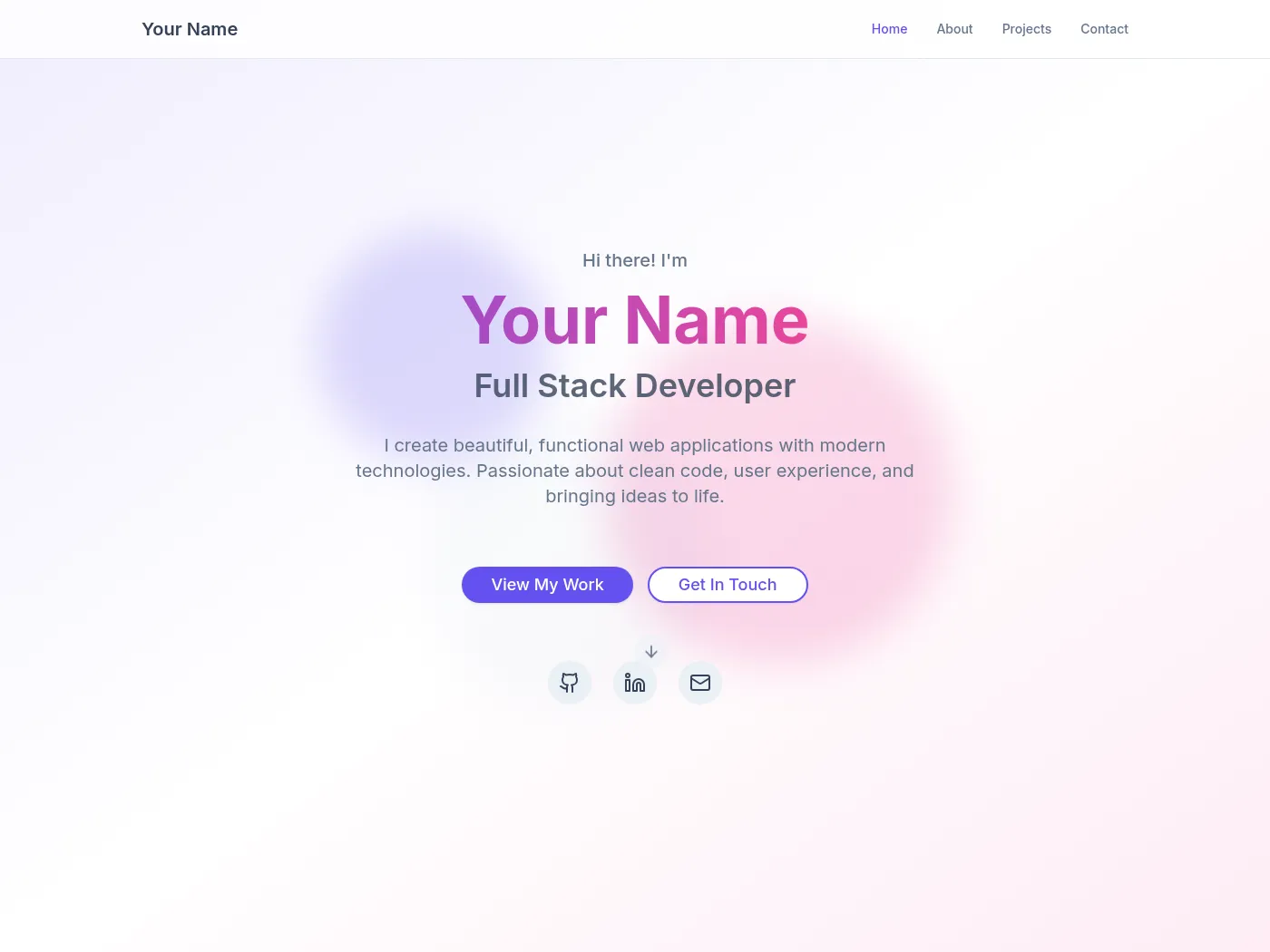 Beginner-Friendly Personal Portfolio Website
