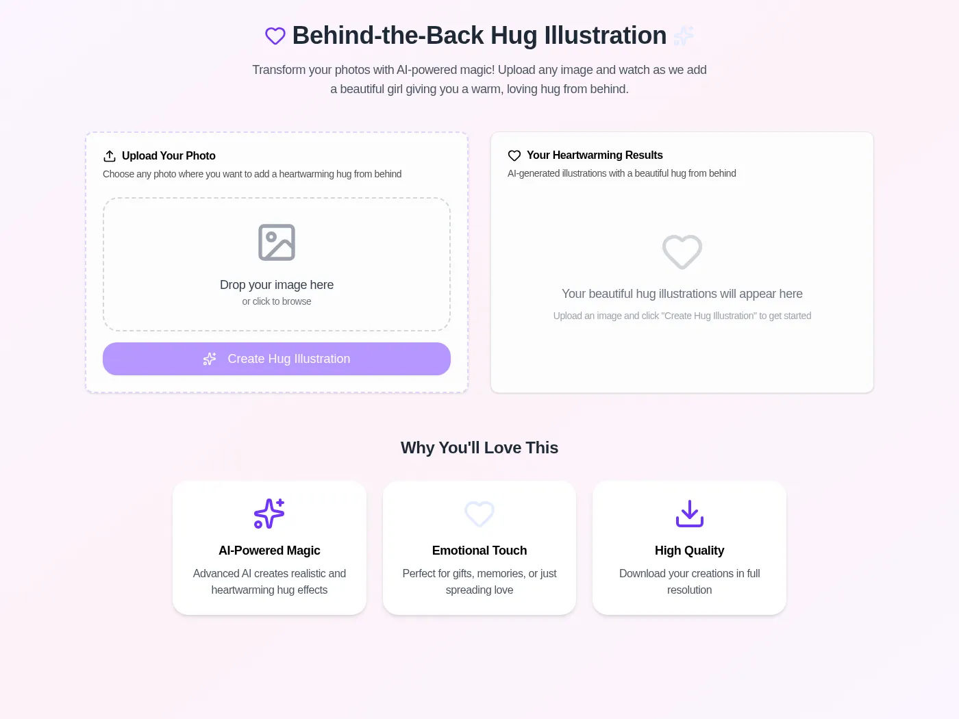 Behind-the-Back Hug Illustration