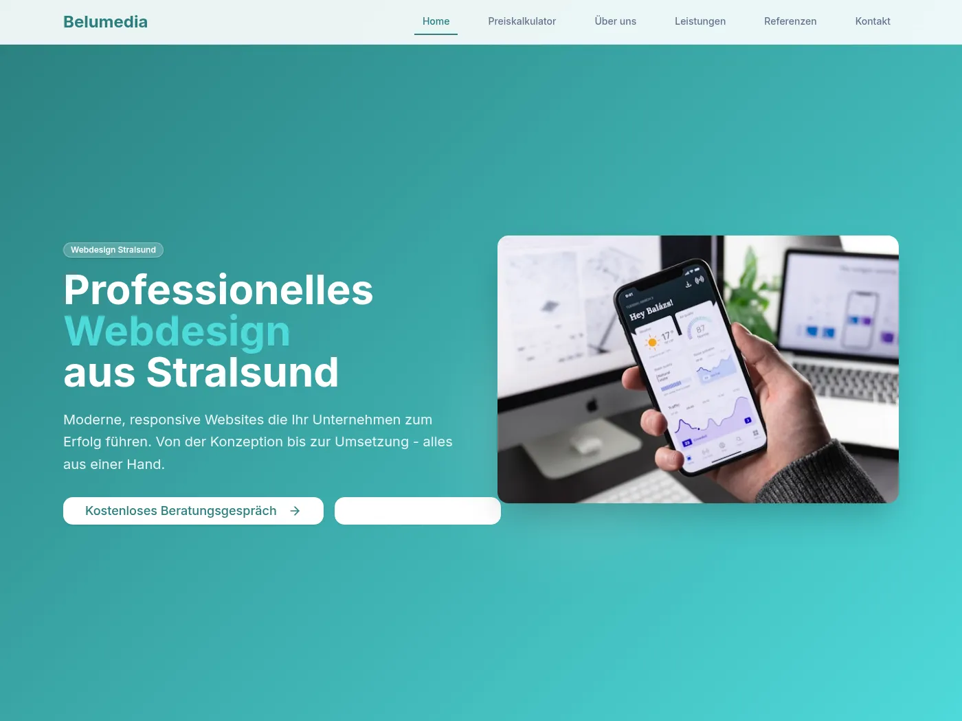 Belumedia Webdesign Stralsund Website