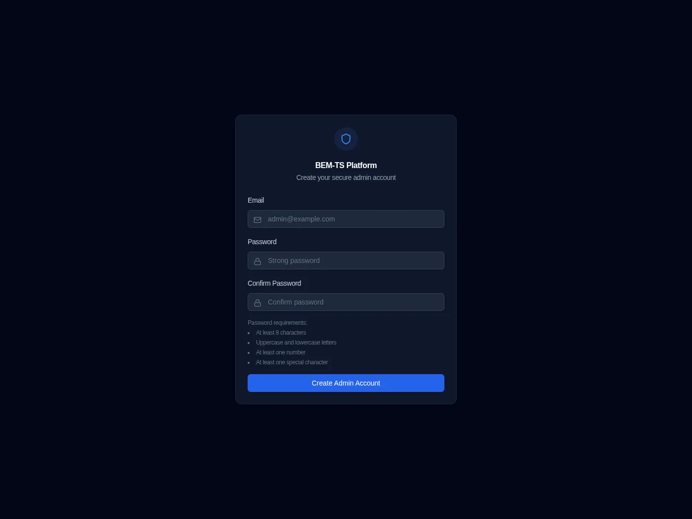 BEM-TS Private Blockchain Token Management Platform