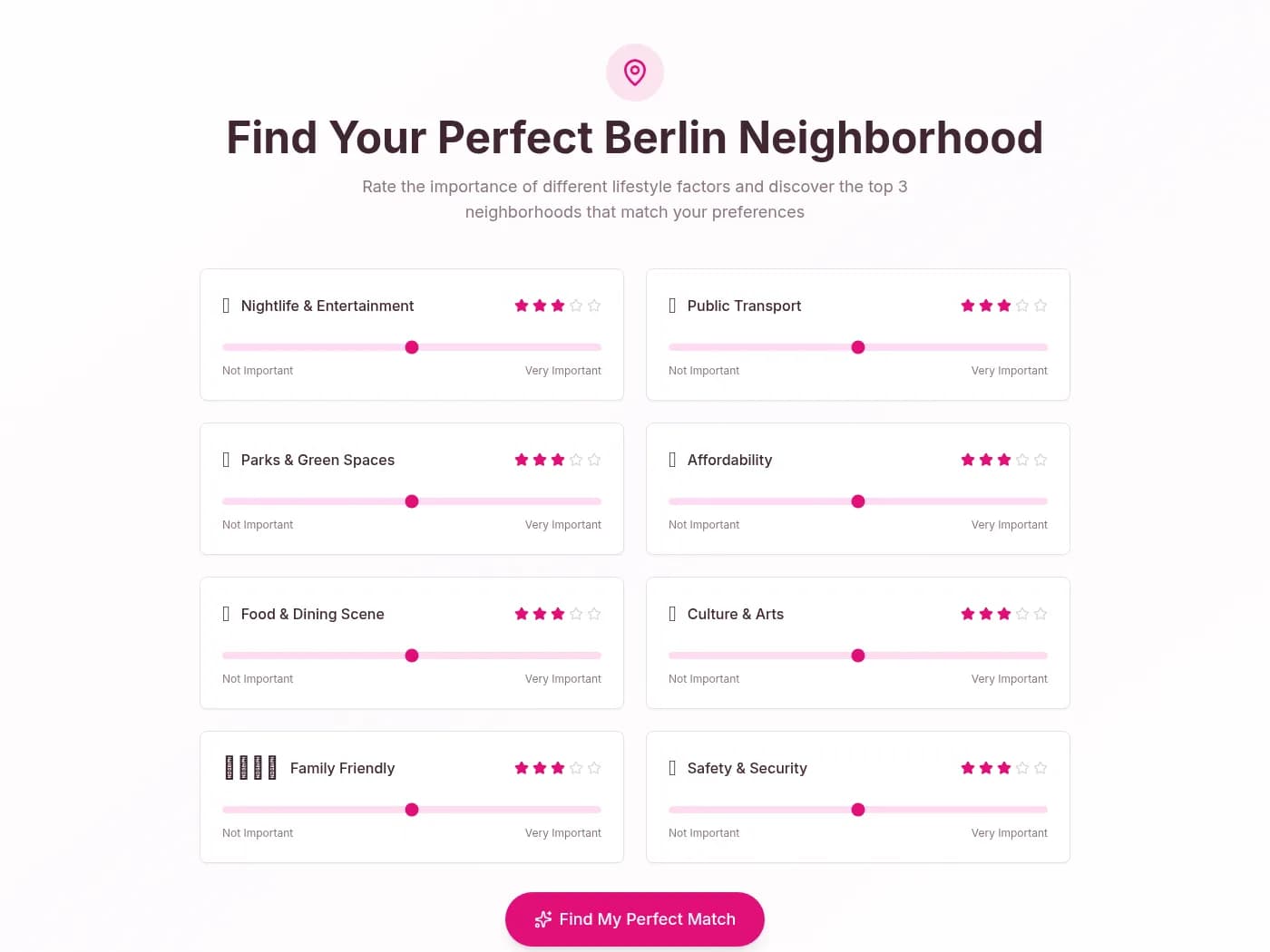 Berlin Neighborhood Matcher