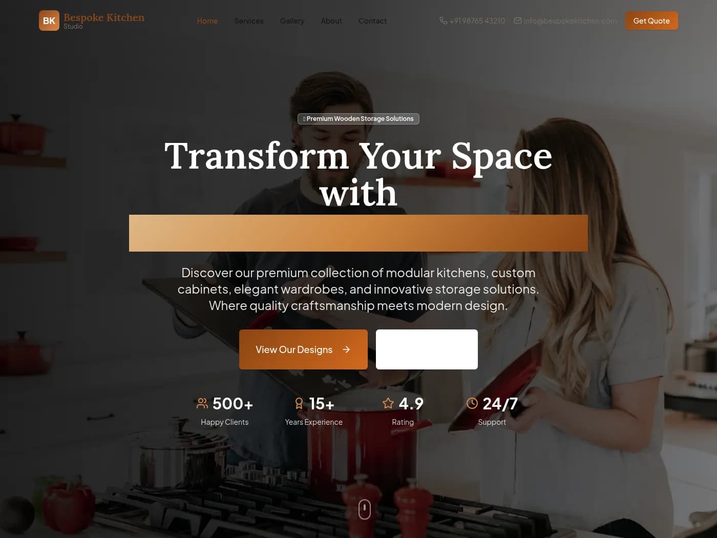 Bespoke Kitchen Studio Website