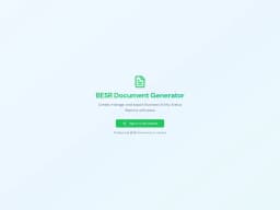BESR Document Generator