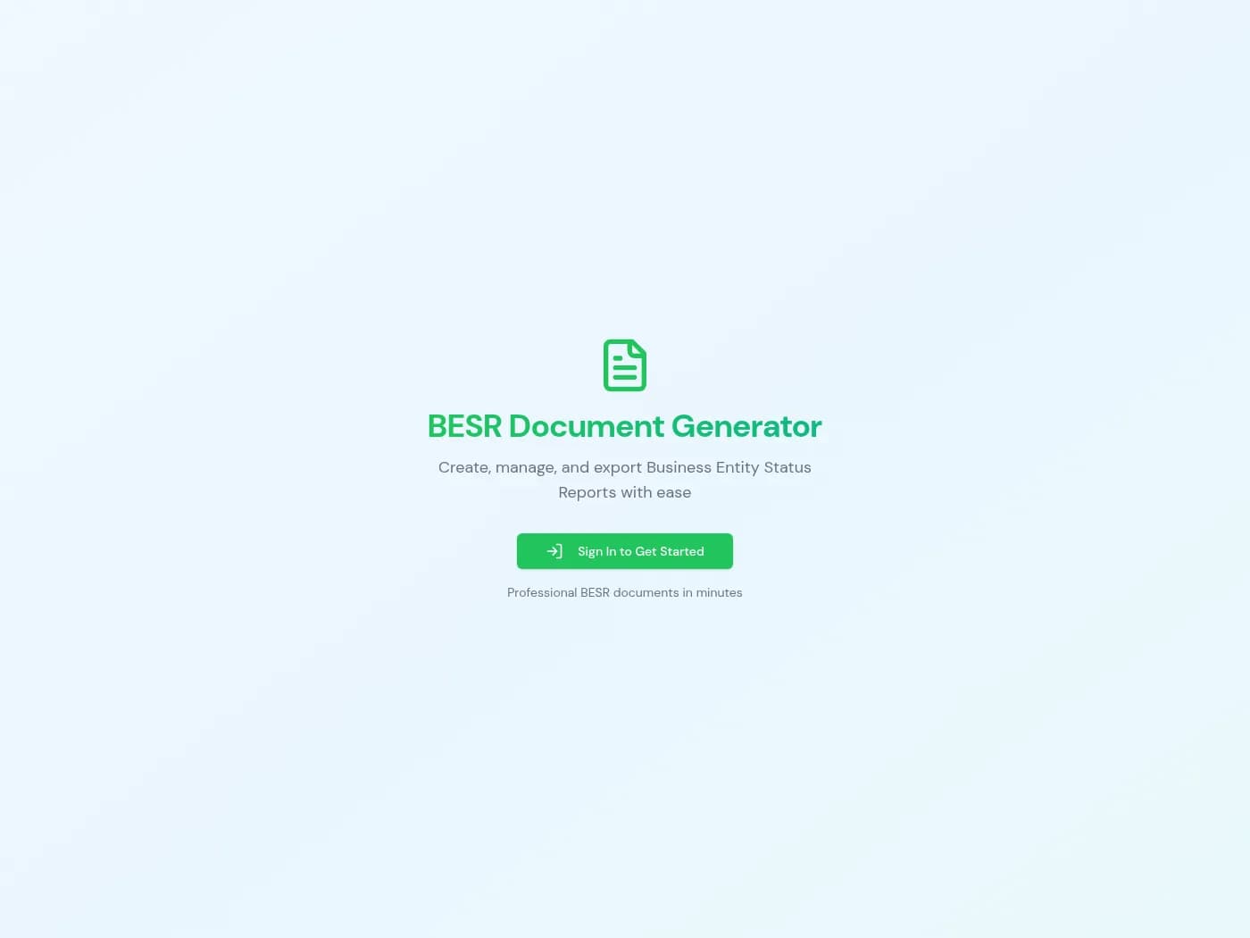 BESR Document Generator