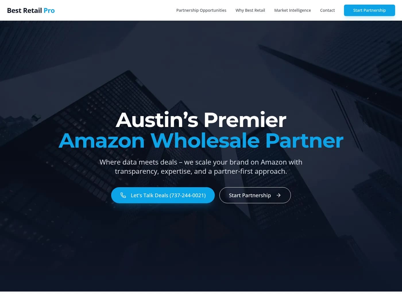 Best Retail Trading LLC Ultra-Professional B2B Website