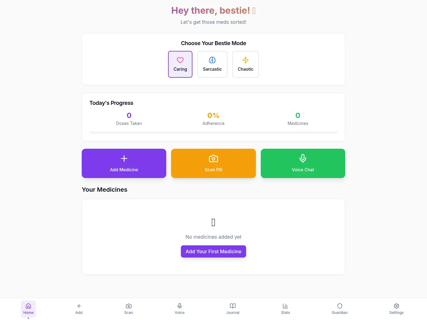 BestiePill – Your Smart, Personality-Driven Medicine Companion