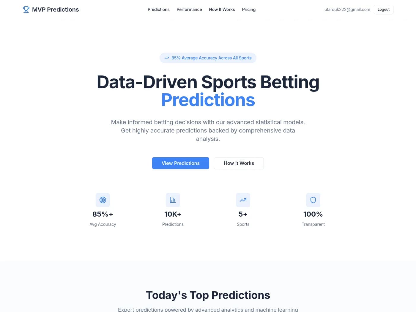 Betting Prediction MVP – Data-Driven Sports Betting Insights Platform