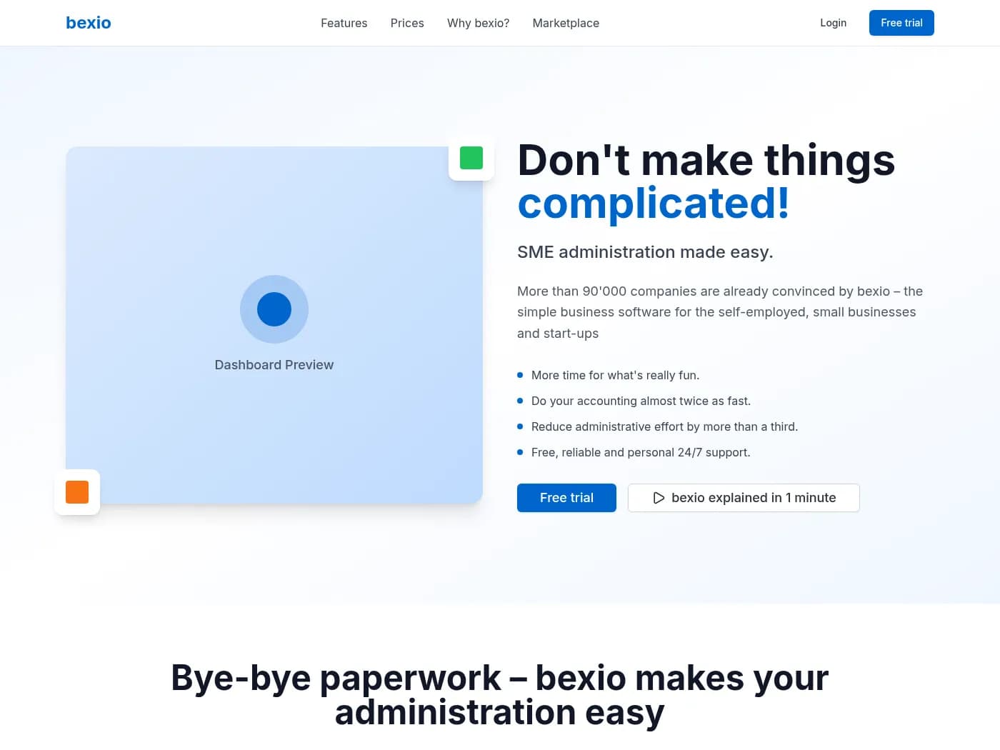 Bexio.com Business Management Platform Clone