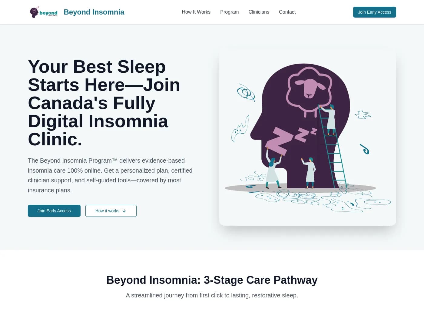 Beyond Insomnia Website