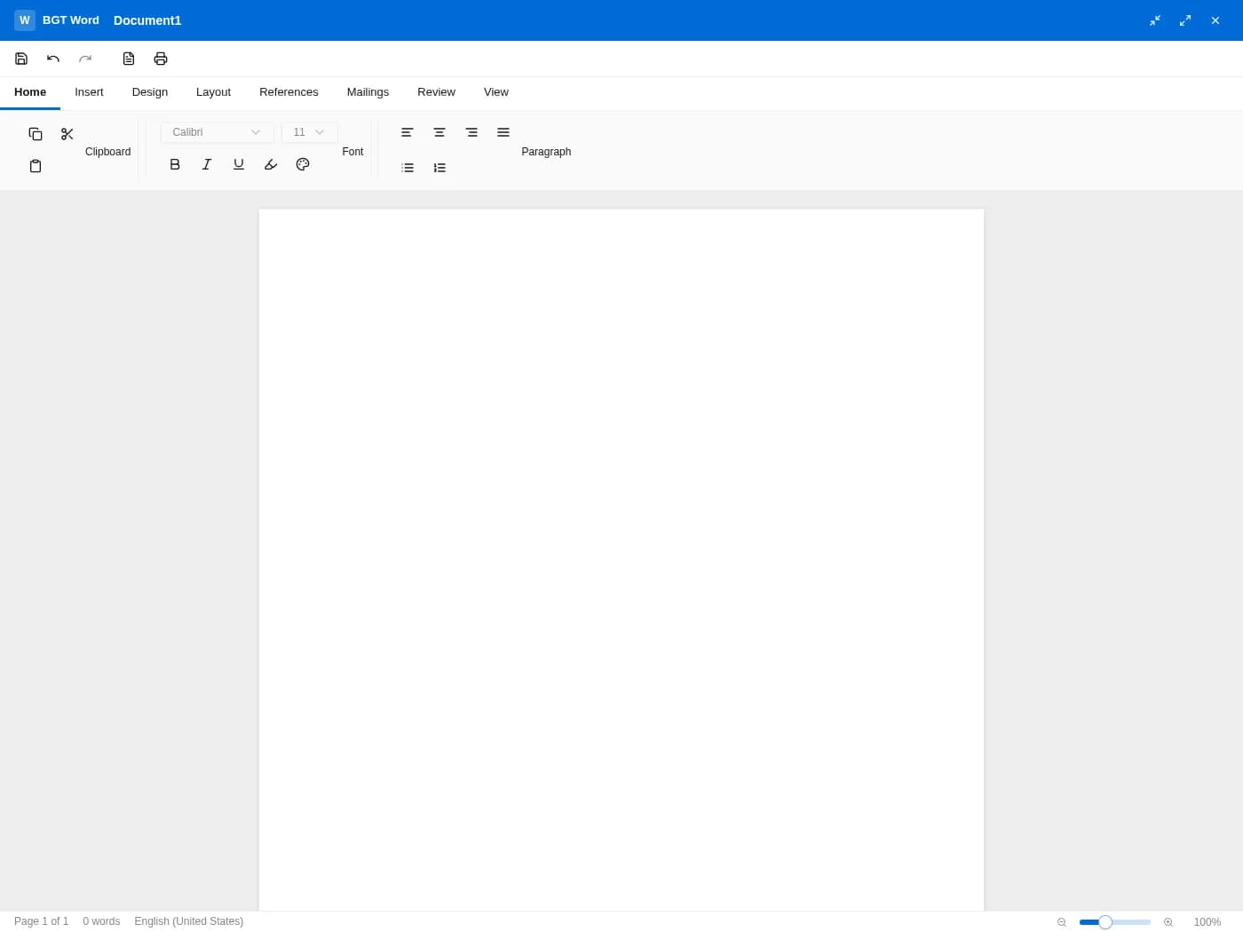 BGT Word - Online Document Editor