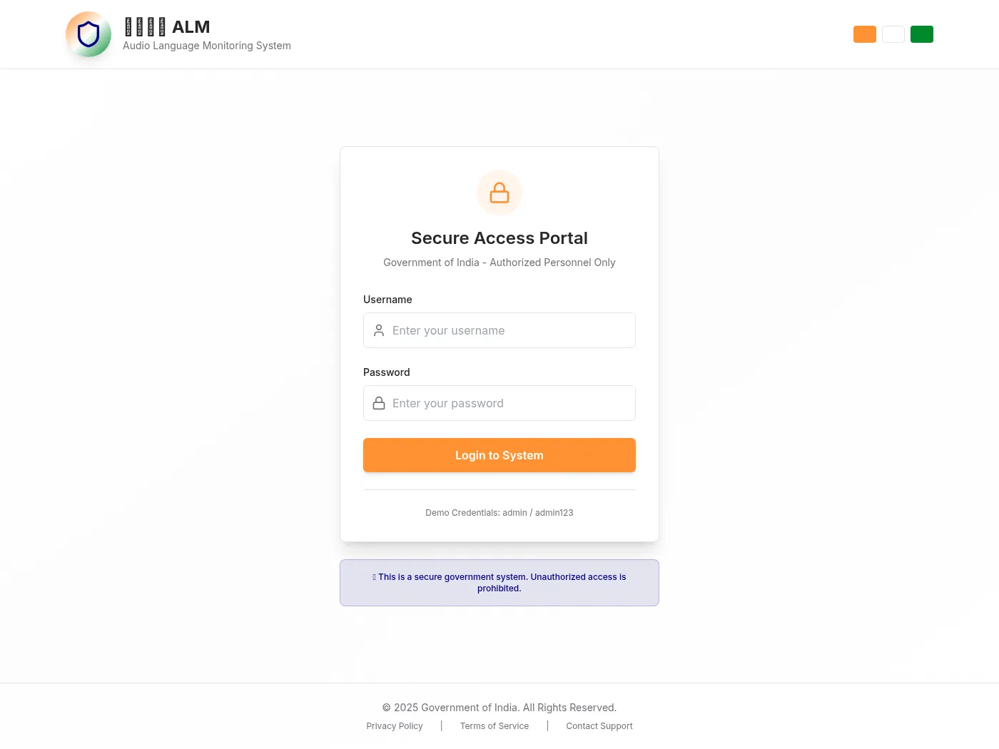 Bharat ALM: Government Audio Analysis Platform