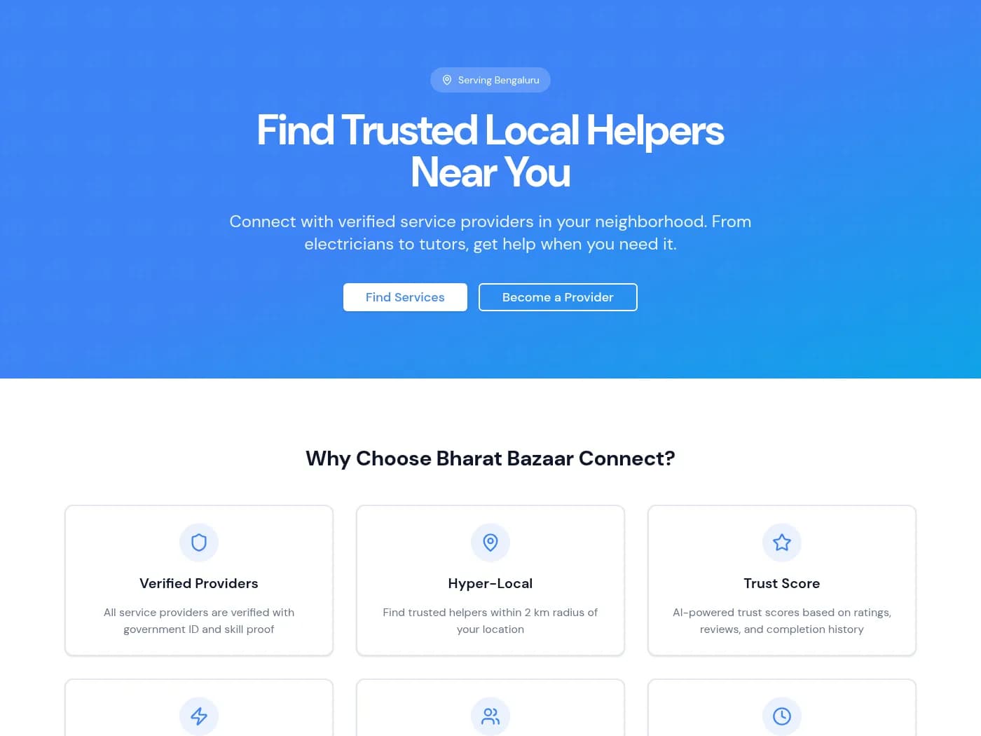 Bharat Bazaar Connect: AI Hyper-Local Trust & Skill Discovery Platform for Informal Services
