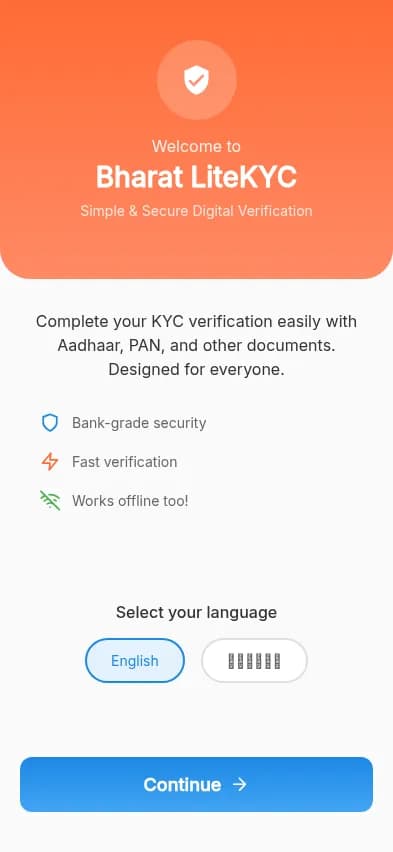 Bharat LiteKYC: Inclusive Mobile KYC Solution for Rural India