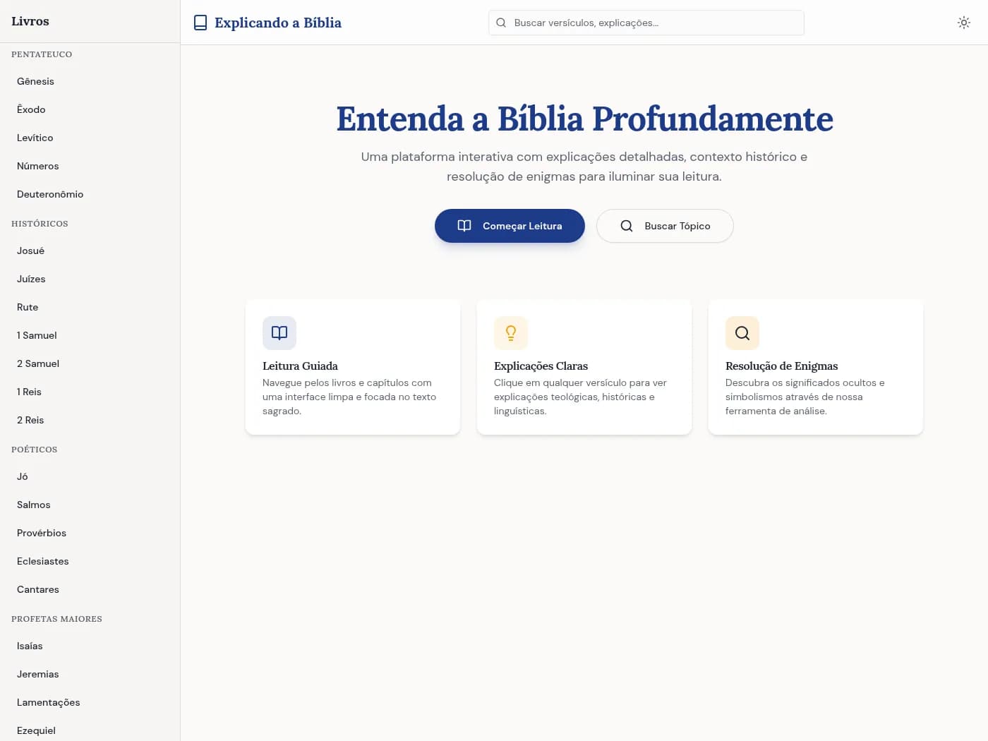 Explicando a Bíblia