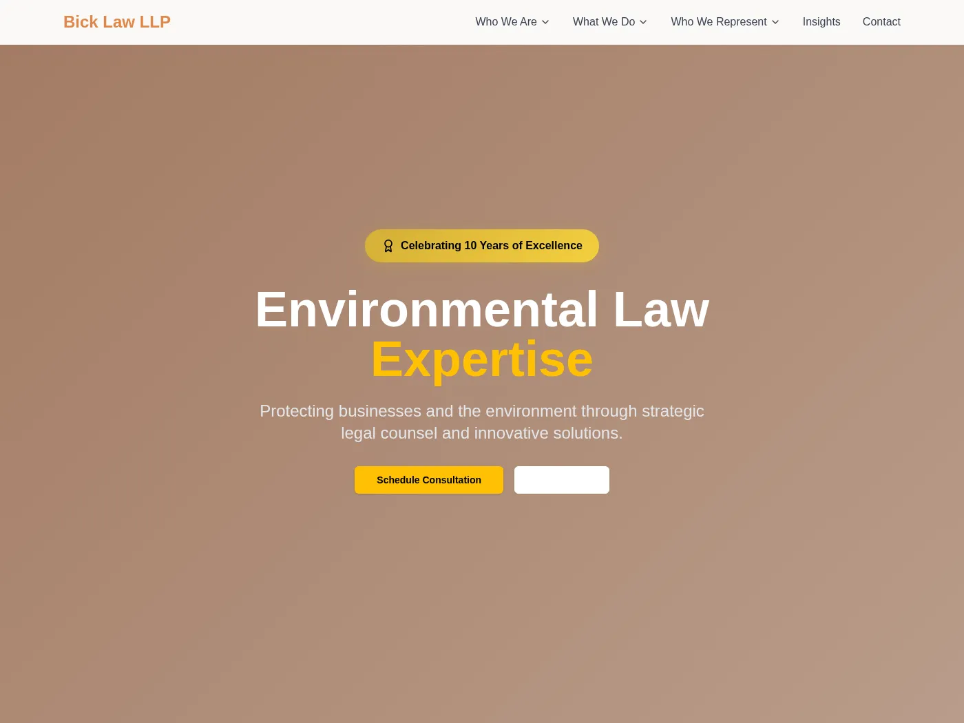 Bick Law LLP Website Clone