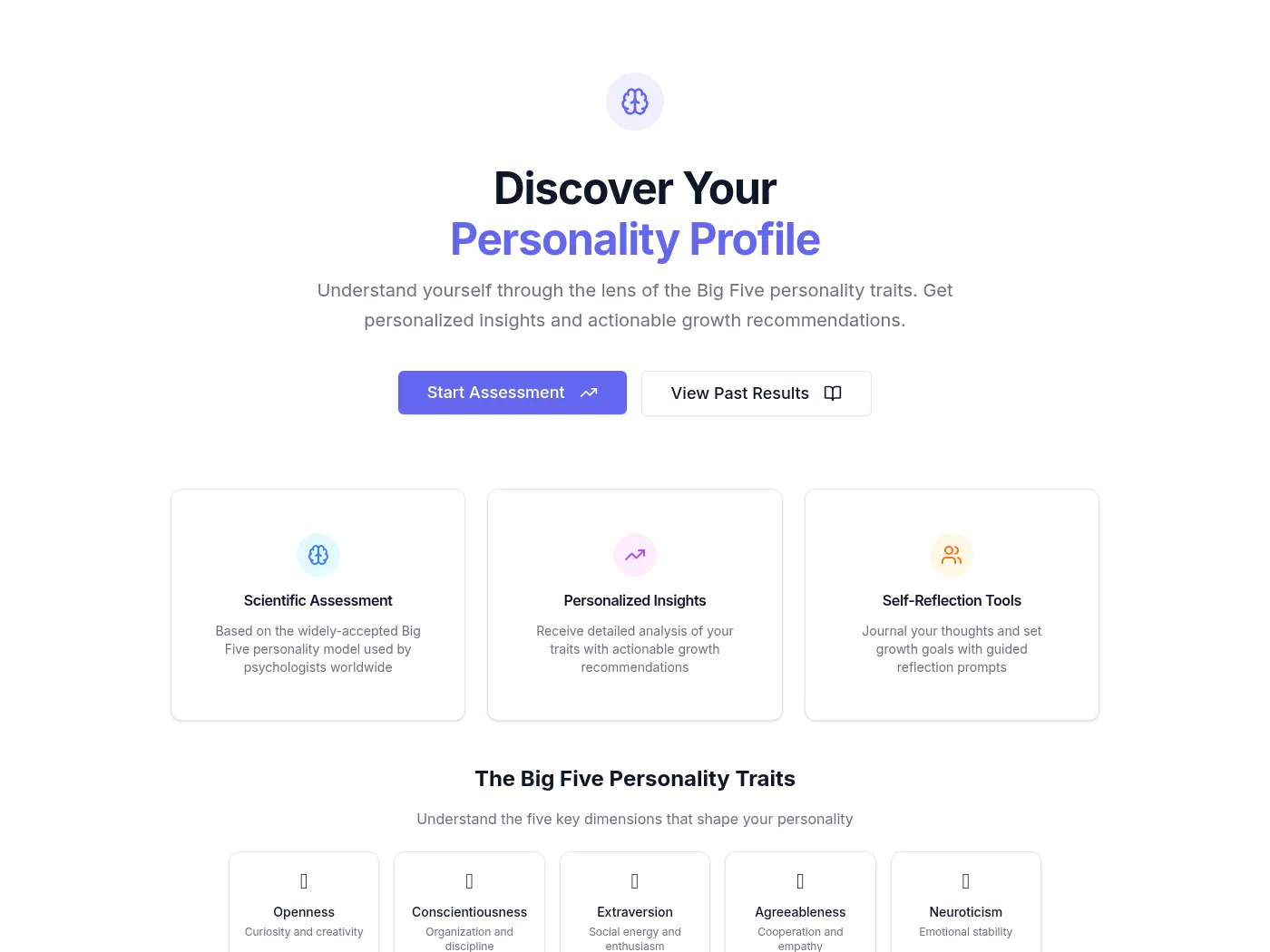 Big Five Personality Self-Reflection Analyzer