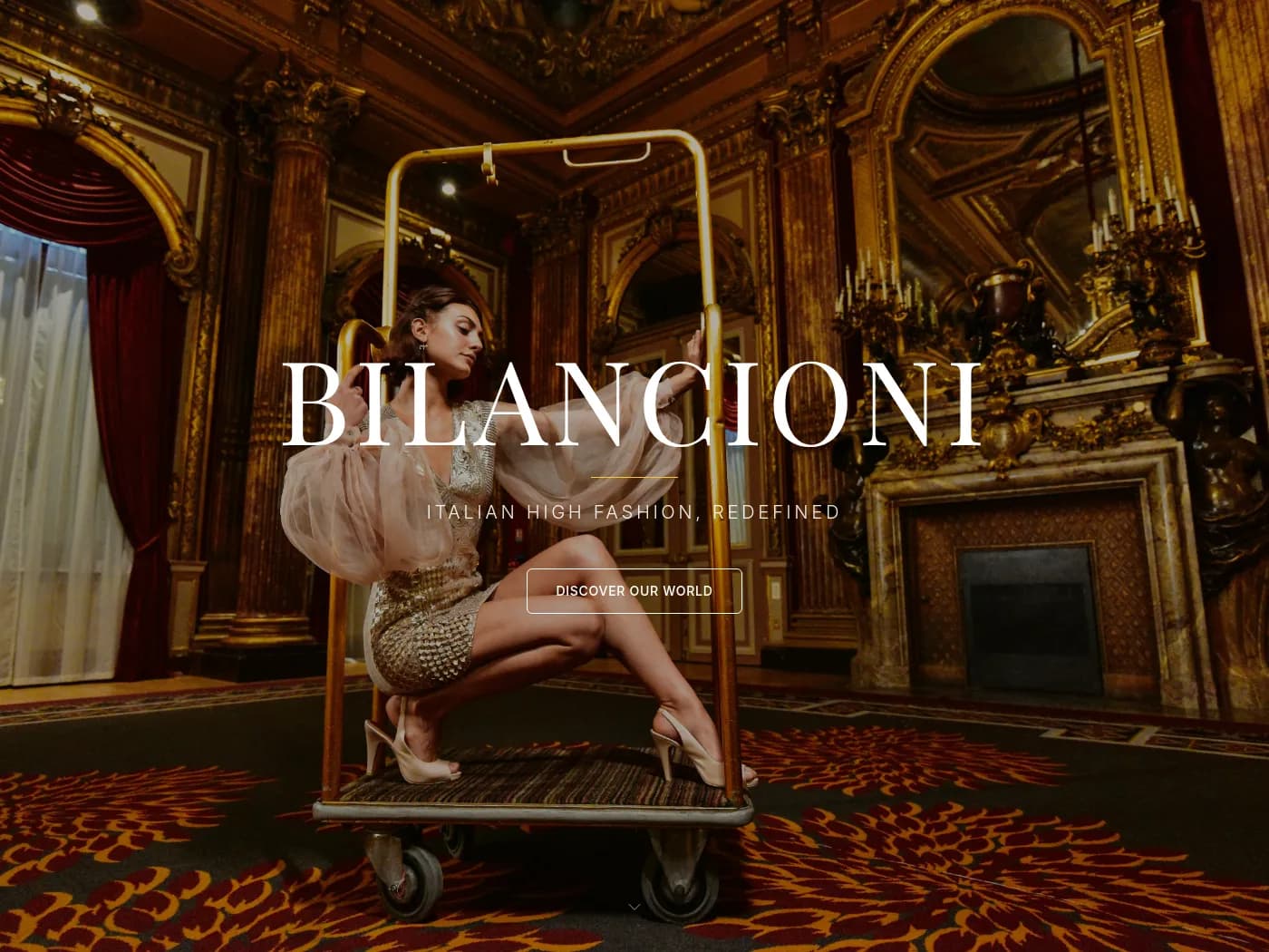 BILANCIONI High-Fashion Landing Page