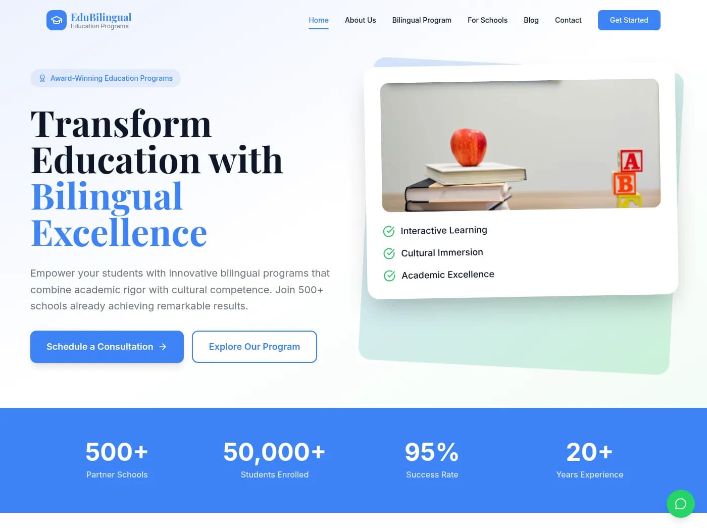 Bilingual Education Company Website