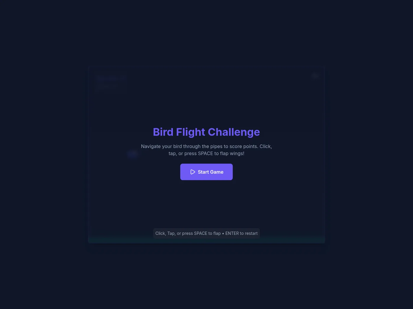 Bird Flight Challenge Game