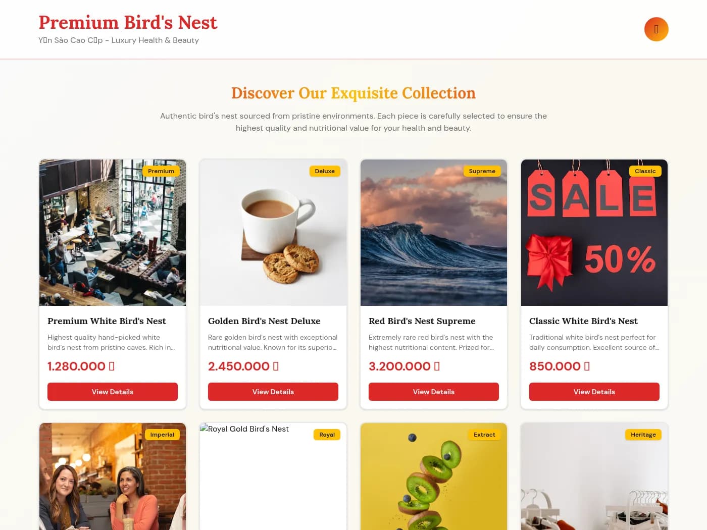 Bird’s Nest E-commerce Product Detail & Recommendations Enhancement