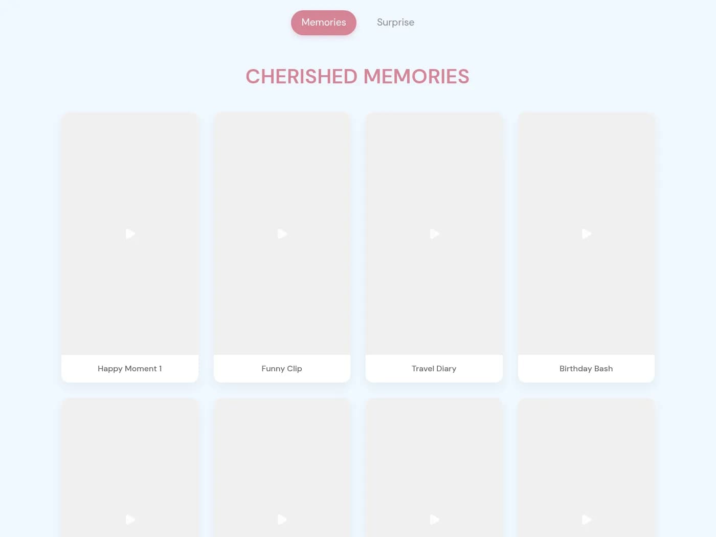 Birthday Gift Memories & Surprise Web App (Vite + React)