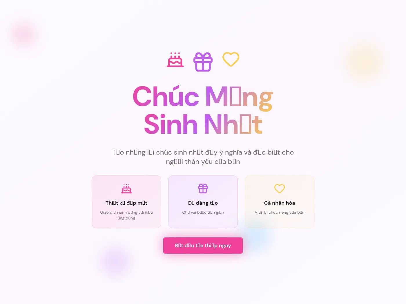 Birthday Greeting Web App