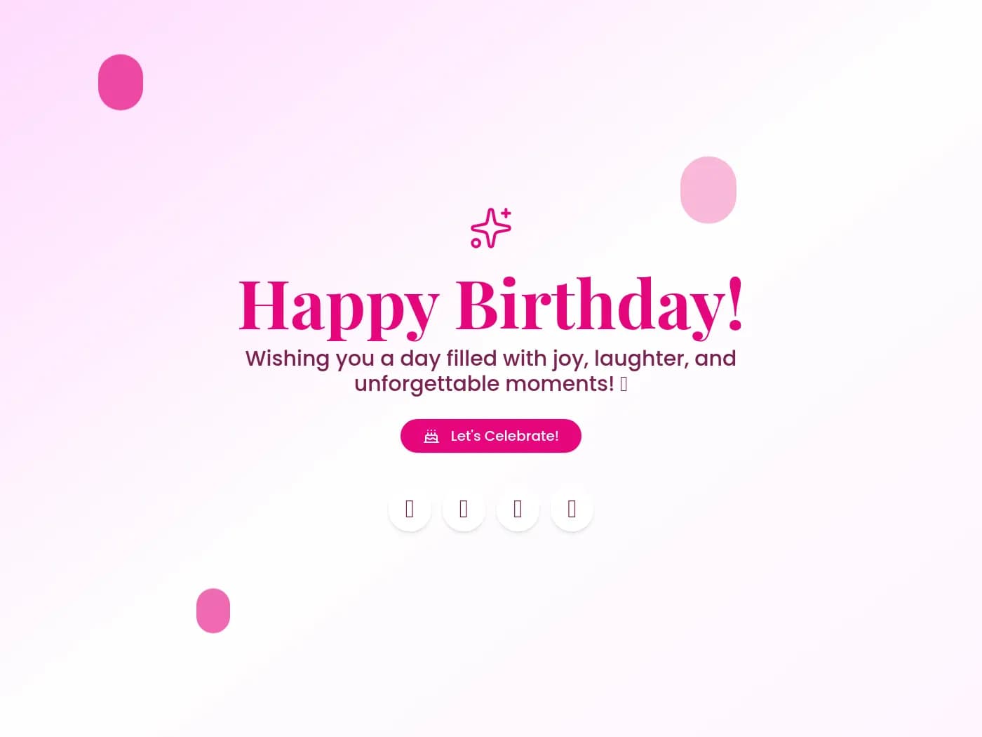 Birthday Celebration Webpage
