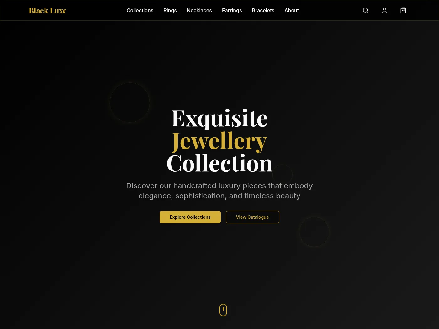 Black Luxe Jewellery Storefront