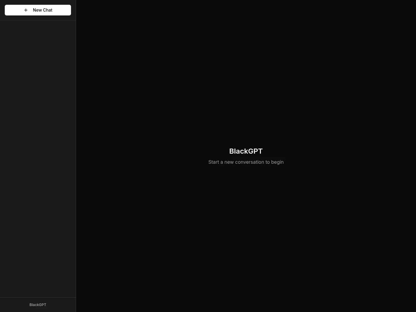 BlackGPT: A Sleek ChatGPT Clone with Dark-First Design
