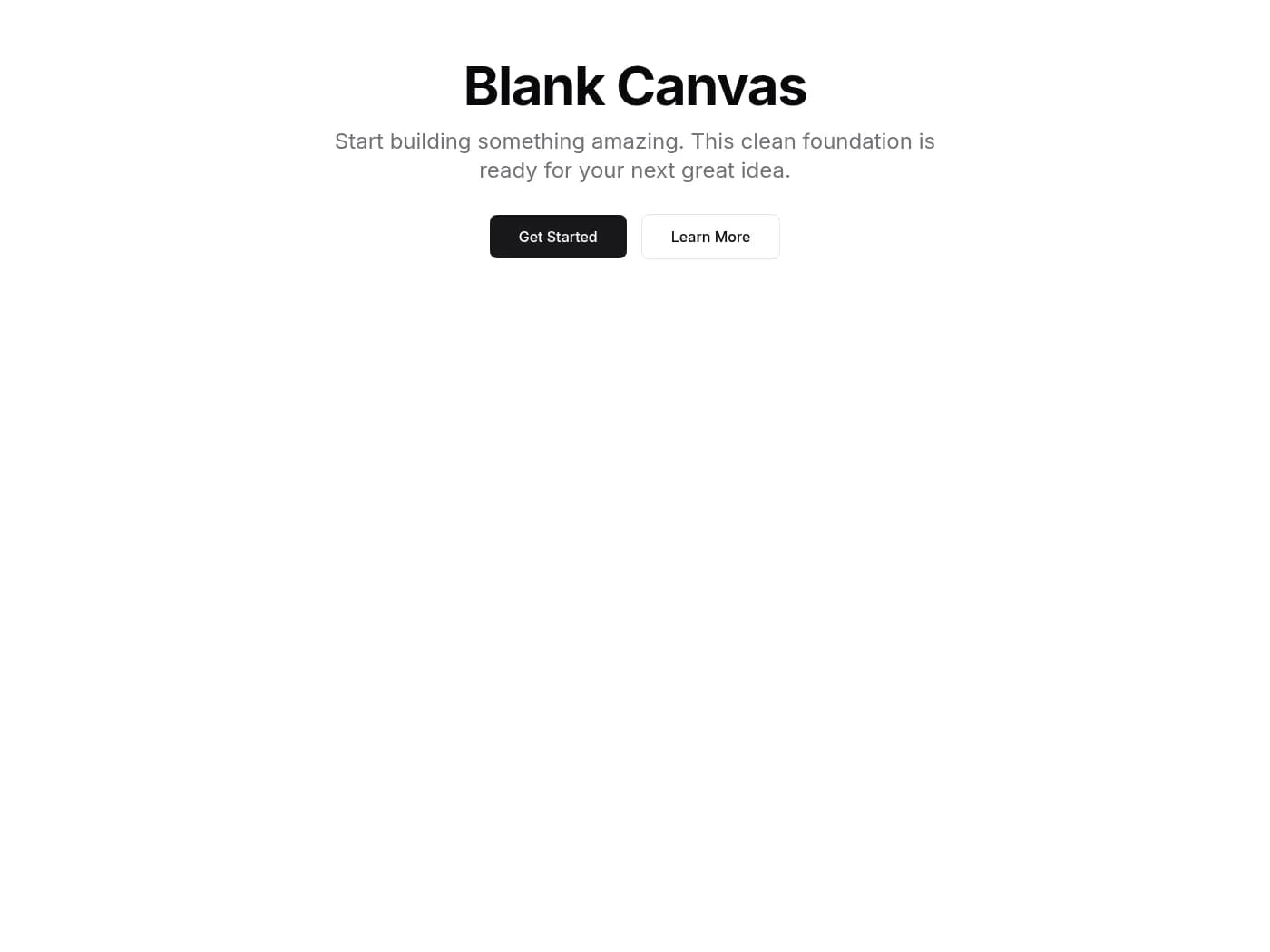 Blank Page Starter
