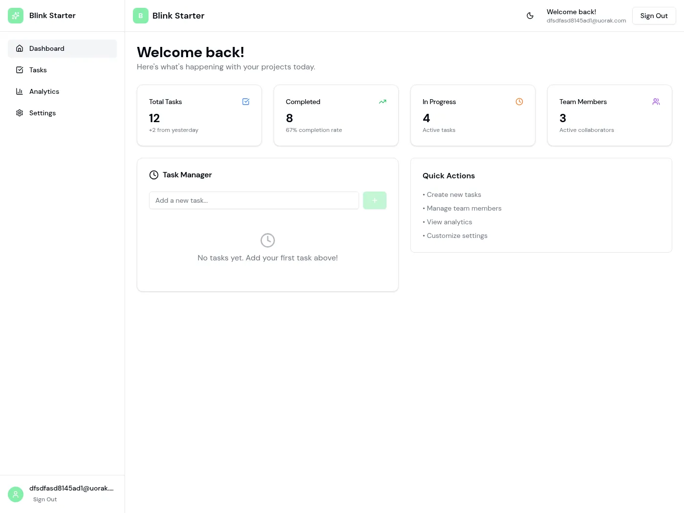 Blank Project Starter Template