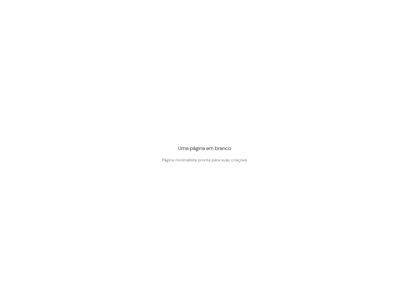 Blank Simple Web Page
