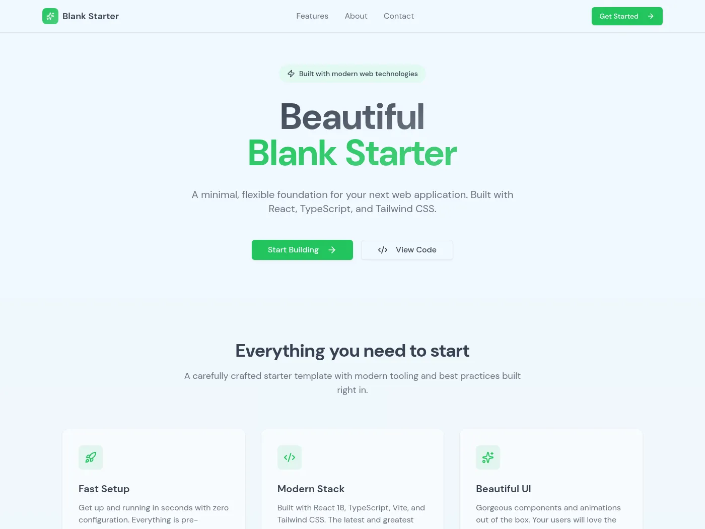 Blank Starter Project