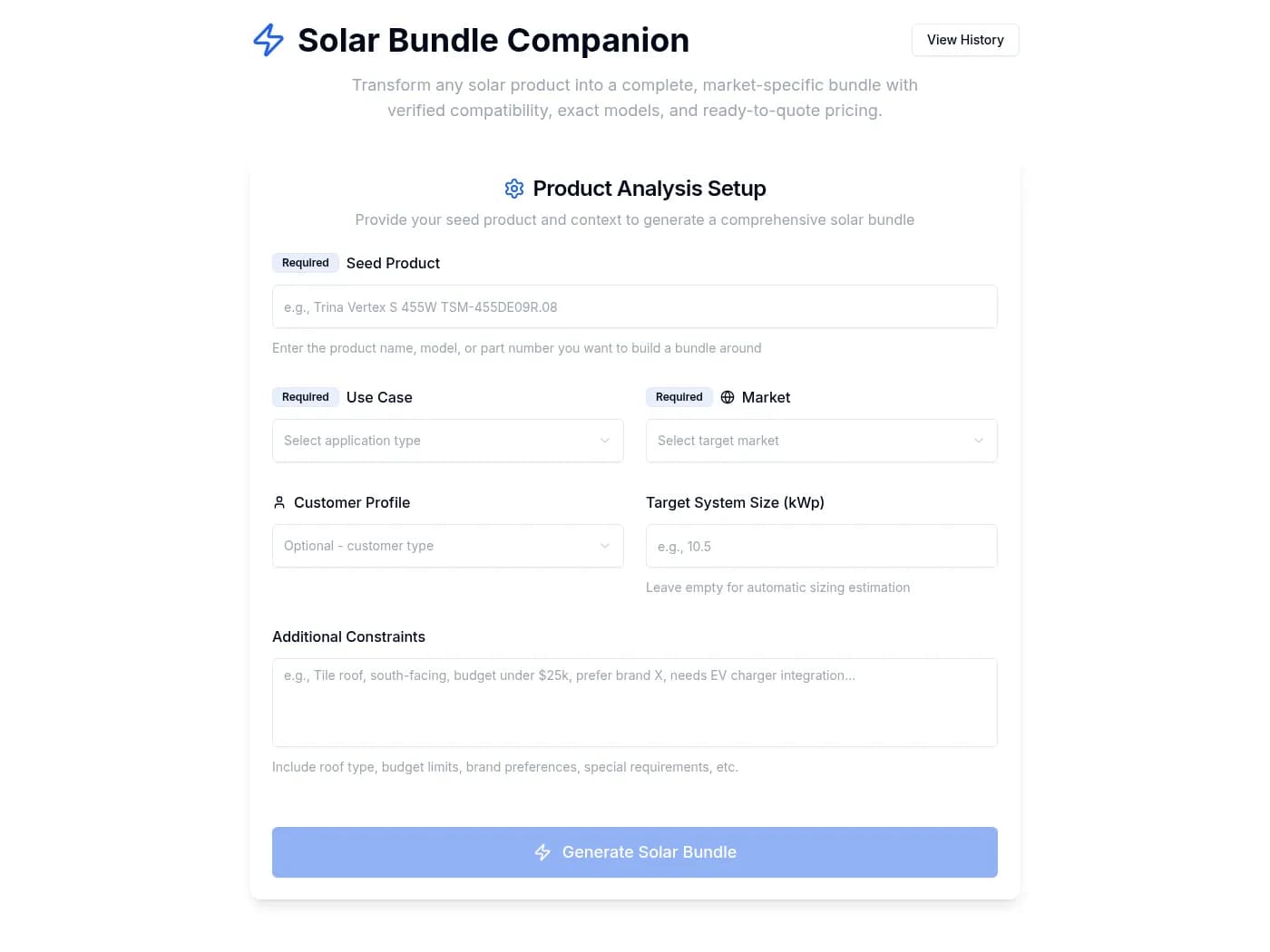 Blink AI Product Companion & Solar Cross-Sell Recommender