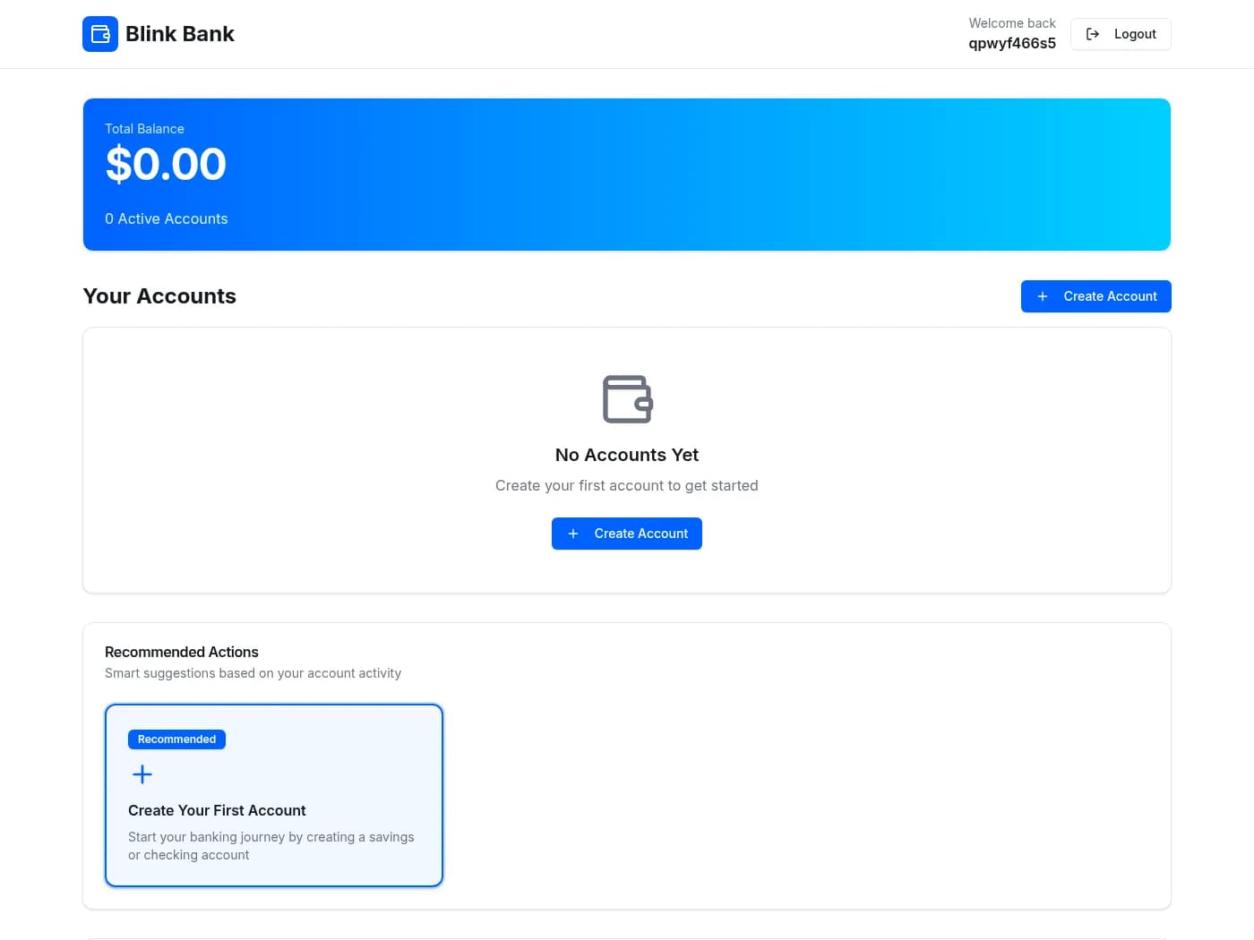 Blink Bank App