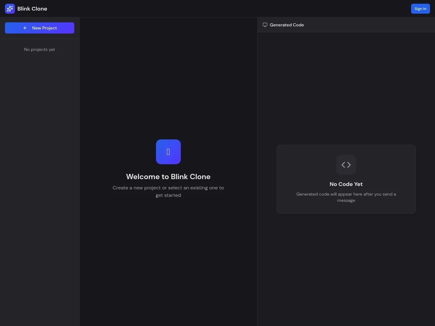 Blink Clone with Unlimited Free Credits