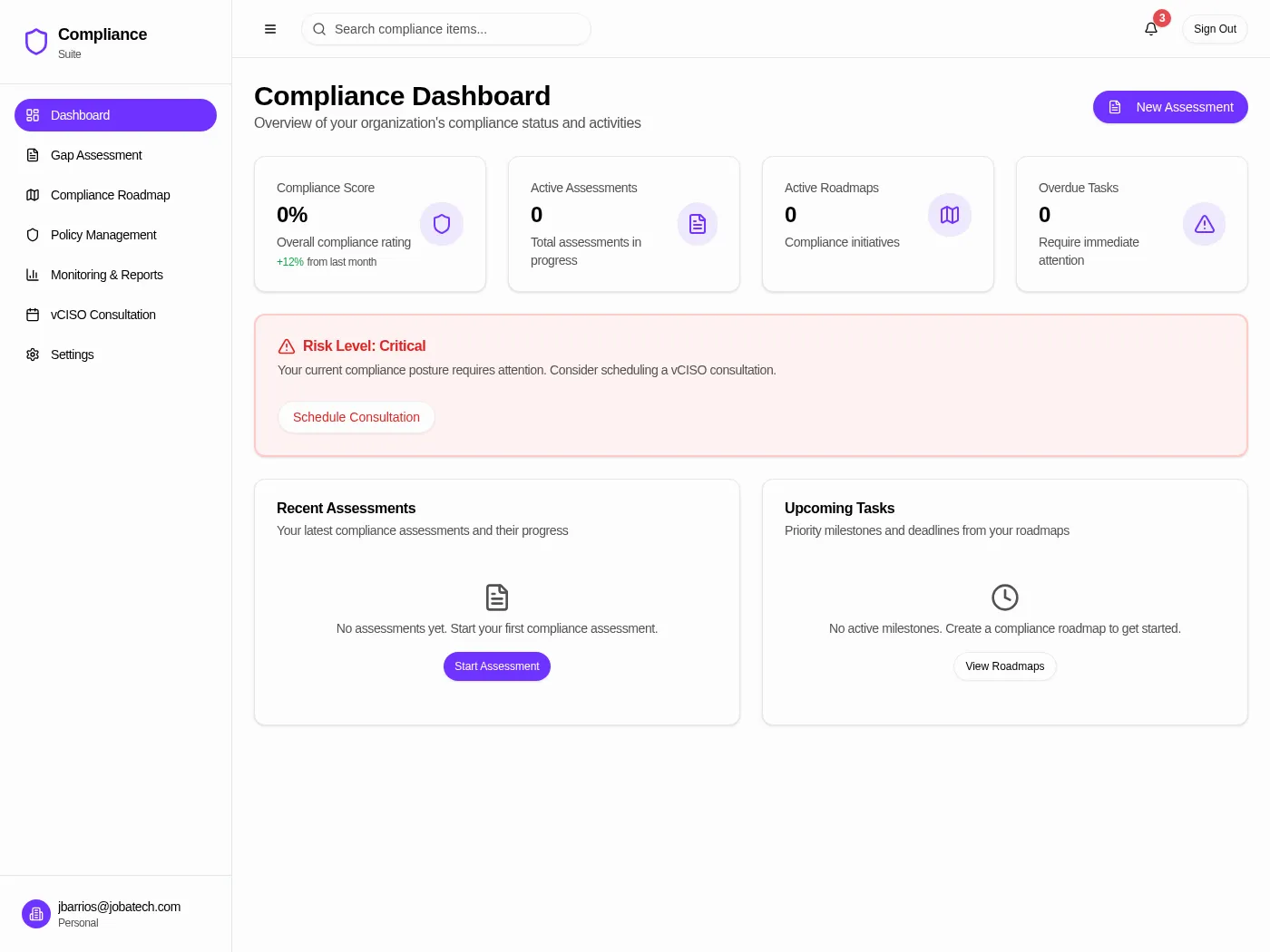 Blink Compliance Suite: Web App for vCISO-Led Security Compliance & Policy Management