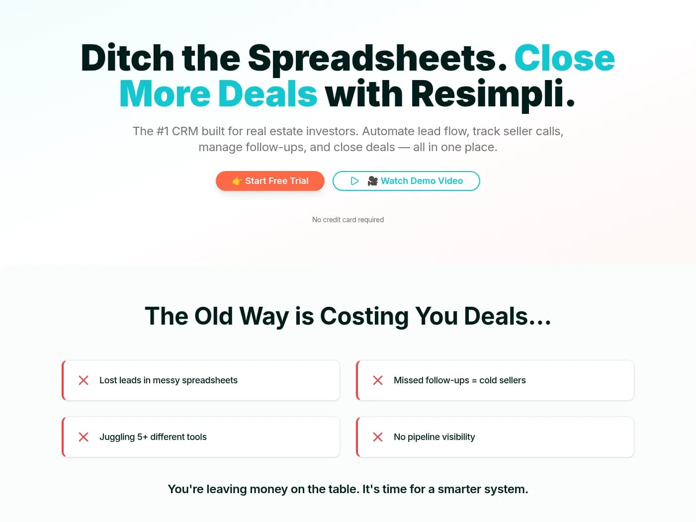 Blink Copywriting Affiliate Landing Page for Resimpli
